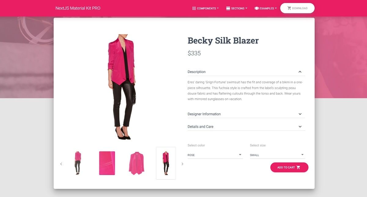 NextJS Material Kit PRO React Template