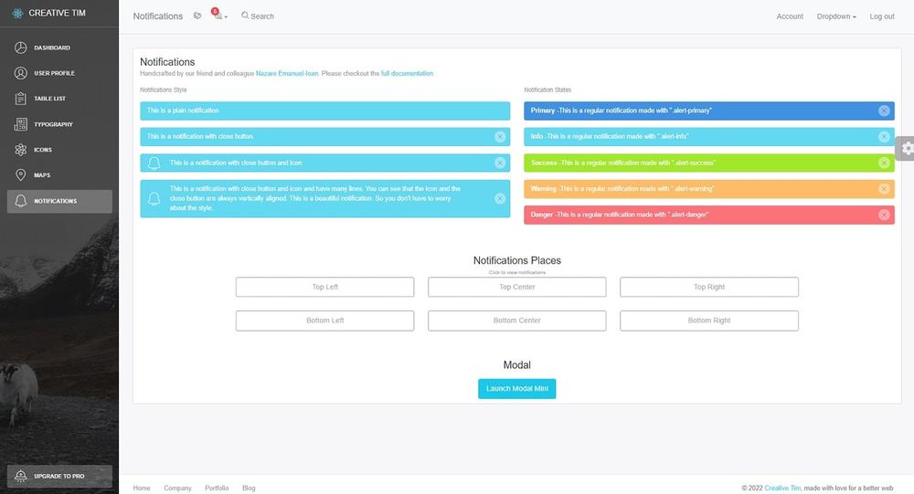Light Bootstrap Dashboard React - Free Template Light Bootstrap Dashboard React - Free Template