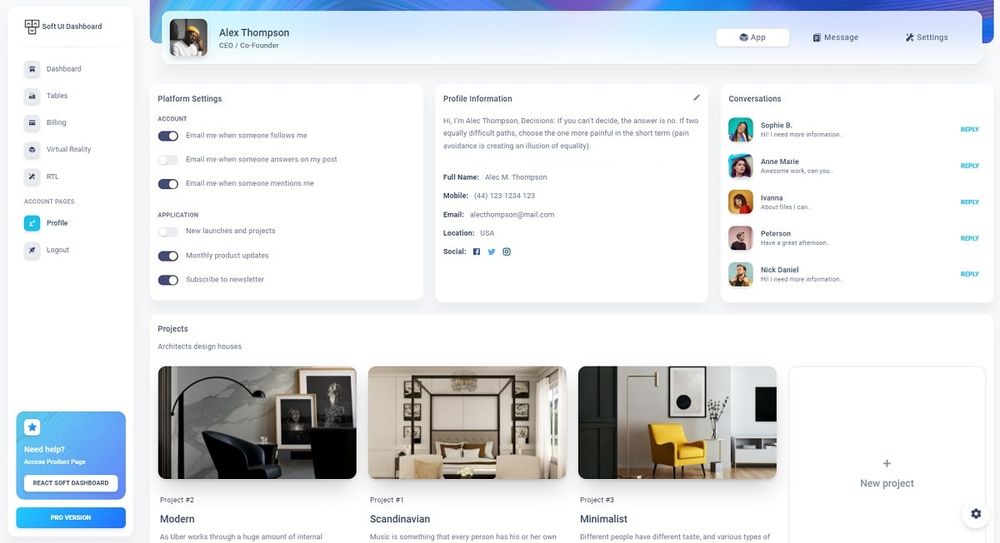 Flask React Soft Dashboard - Free Starter Flask React Soft Dashboard - Free Starter