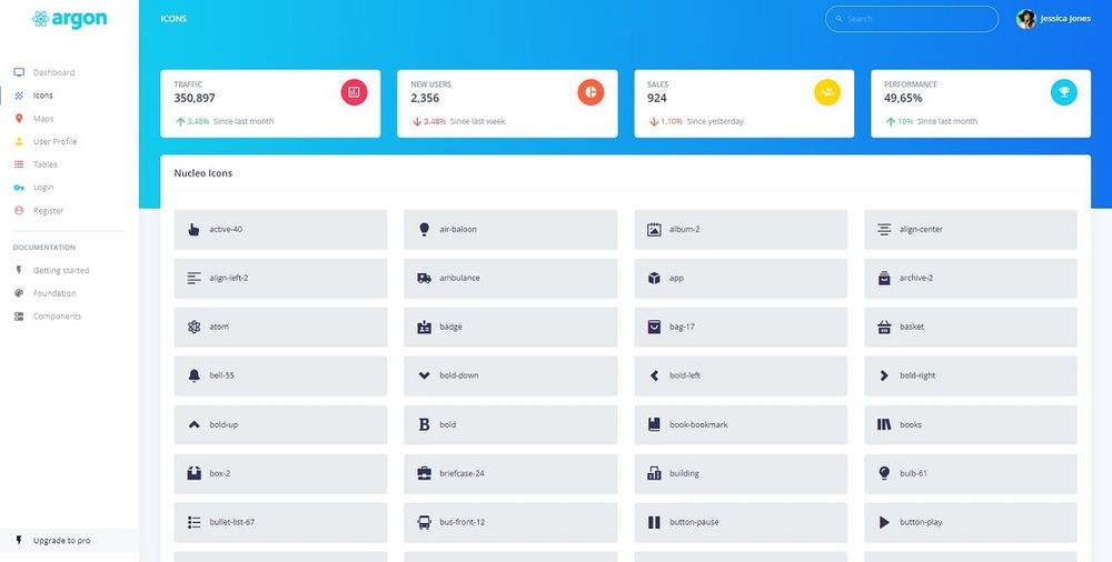 Argon Dashboard Material-UI - Free Template Argon Dashboard Material-UI - Free Template